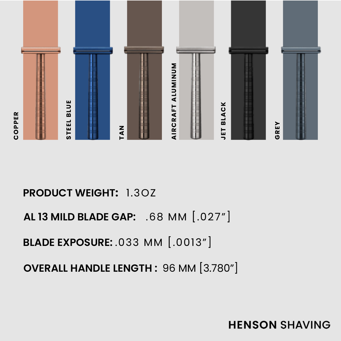 PRE ORDER [FREE 100 BLADE] HENSON AL 13 Mild Facial Razor - Single ...