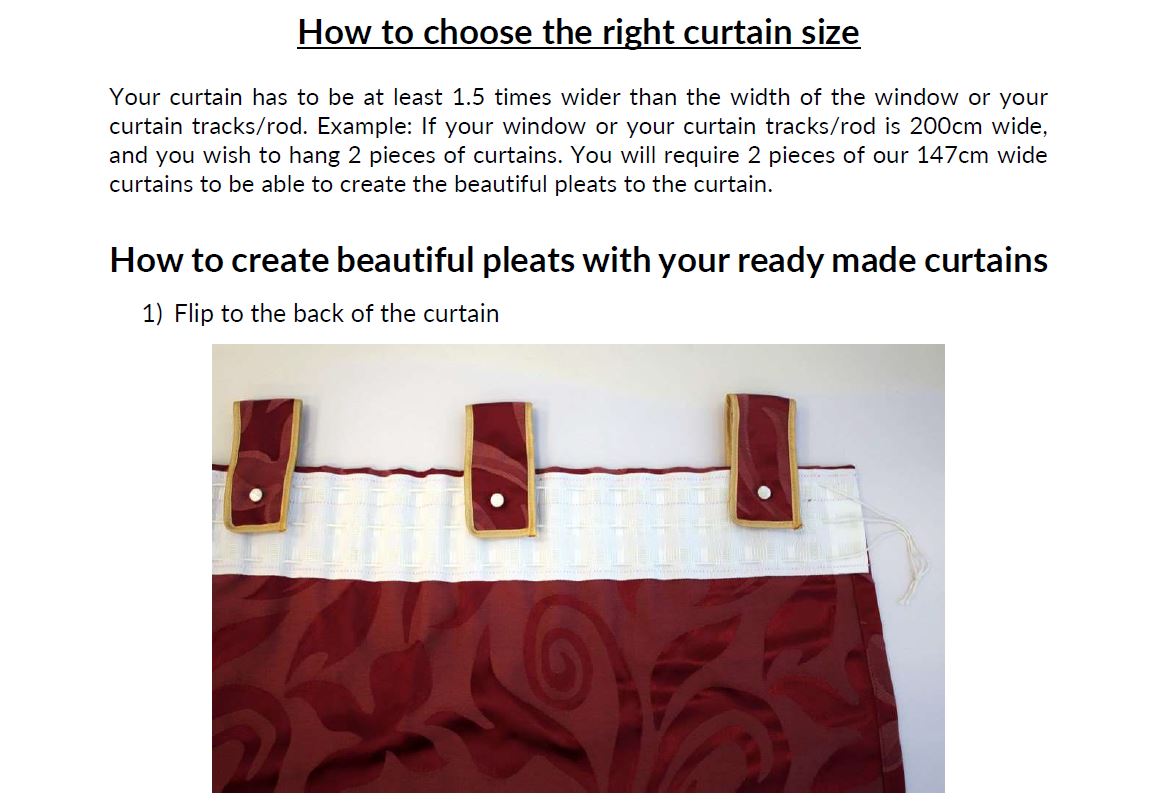 Eurotex, Blackout Curtain, Block 100% Sunlight, 3 Ways Hanging Options ...