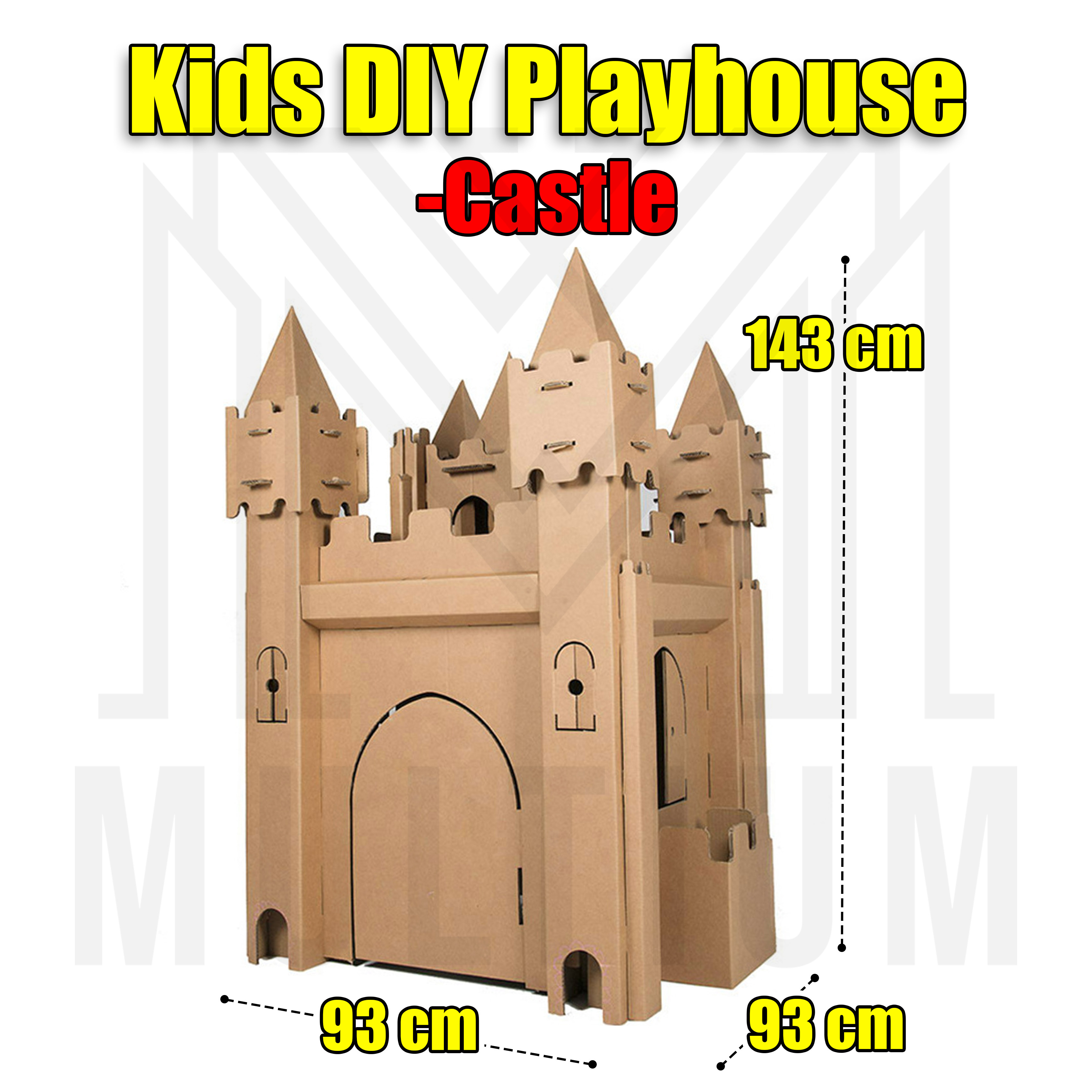 Giant Castle 3D DIY Cardboard Toy House For Kids Fun DIY Craft For Kids ...