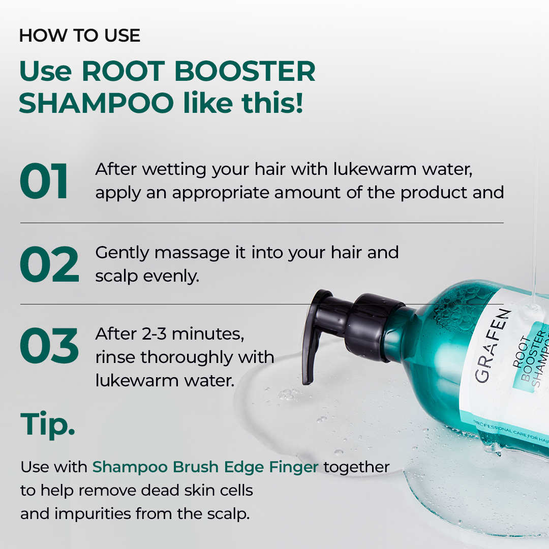 [GRAFEN] Root booster Shampoo 500ml x3 + [Free Gift] Miniature root ...