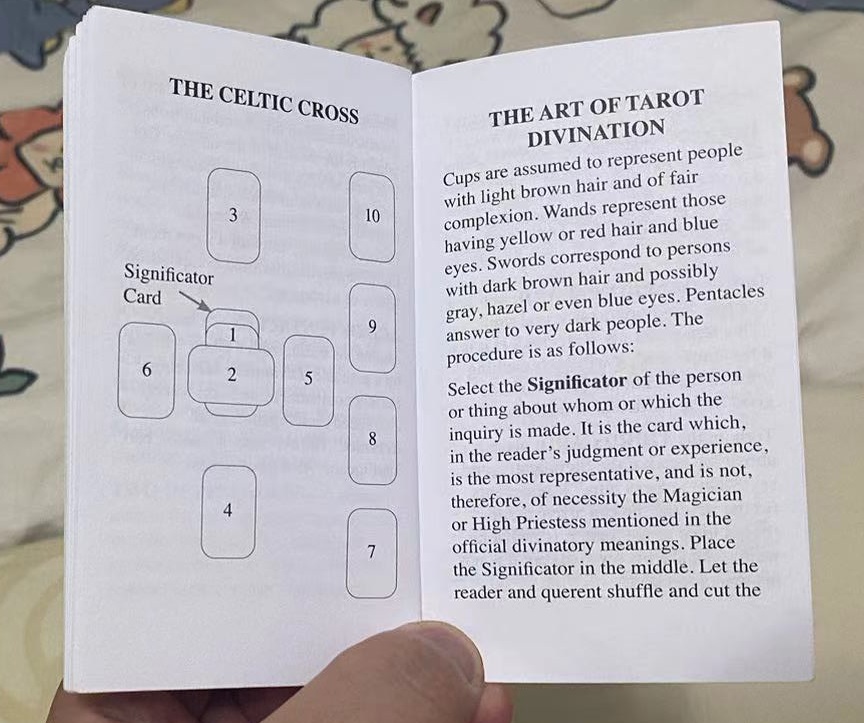 [SG seller] The Classic Design Tarot CARDS with Instruction Manual ...
