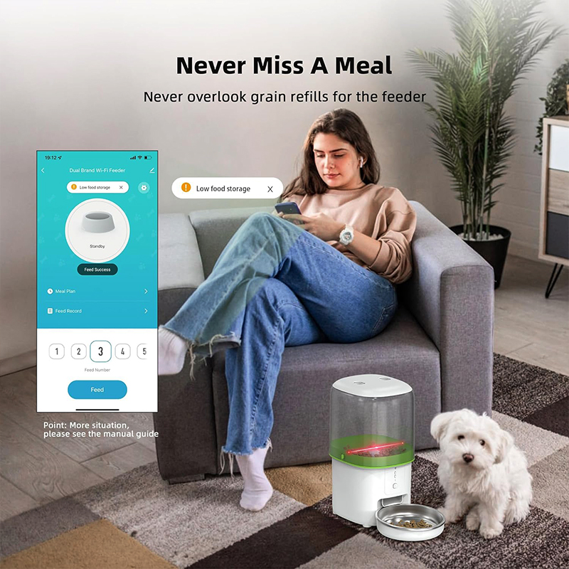 Smartpaw Premium Smart Pet Feeder Gen 3 (WiFi) | App Feeding for Cats & Dogs | 1-Year SG ...
