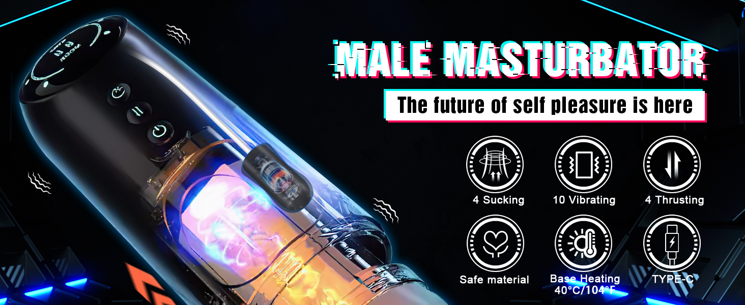 Automatic Male Masturbator Adult Sex Toy Men Rotation Vibration ...