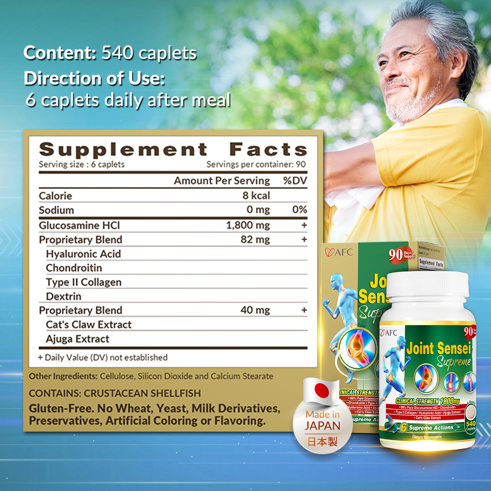 AFC Joint Sensei Supreme Dietary Supplement Tablet 540s | Shopee Singapore