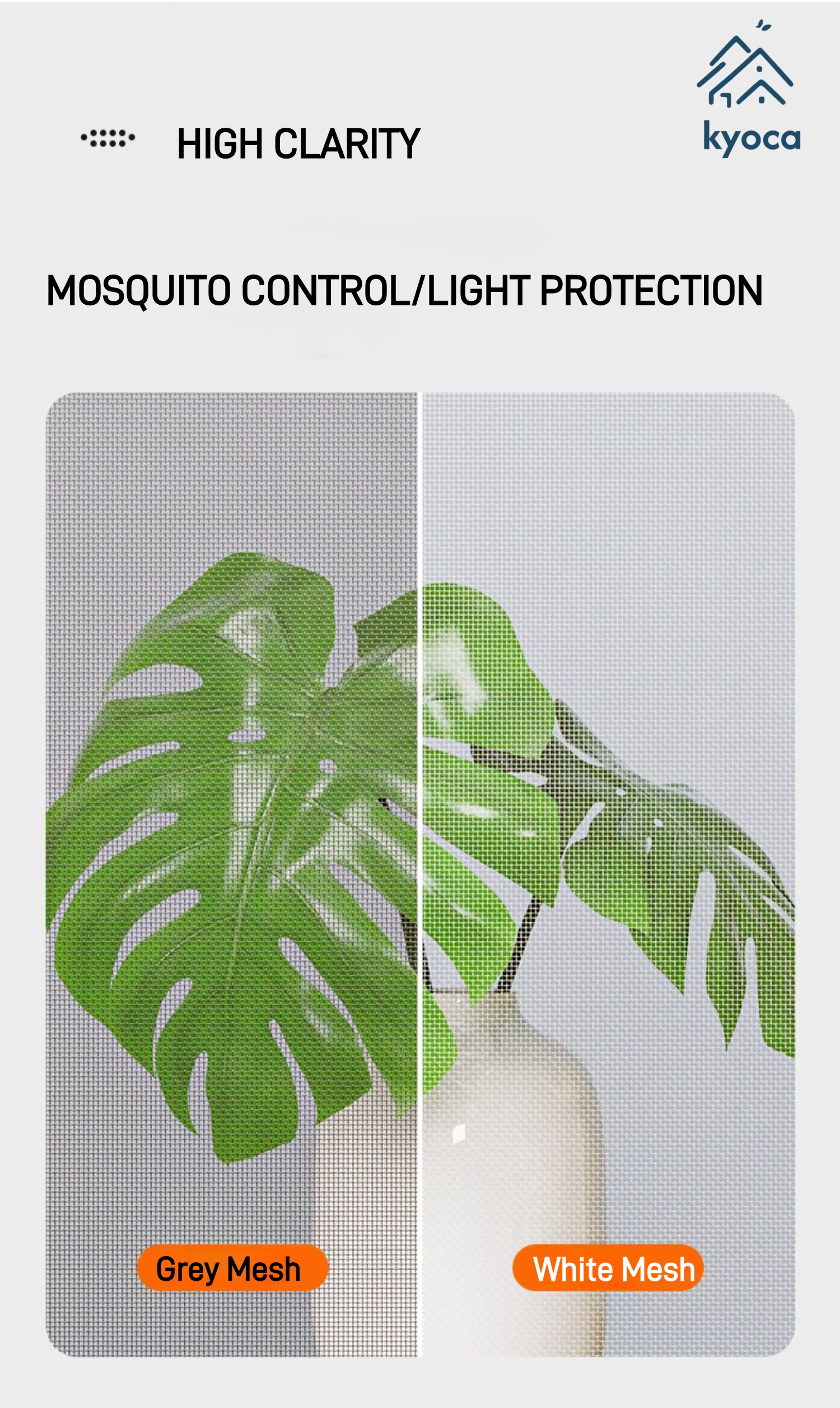 Kyoca (Patented Lock) DIY Magnetic Mosquito Net Adjustable Size Window ...