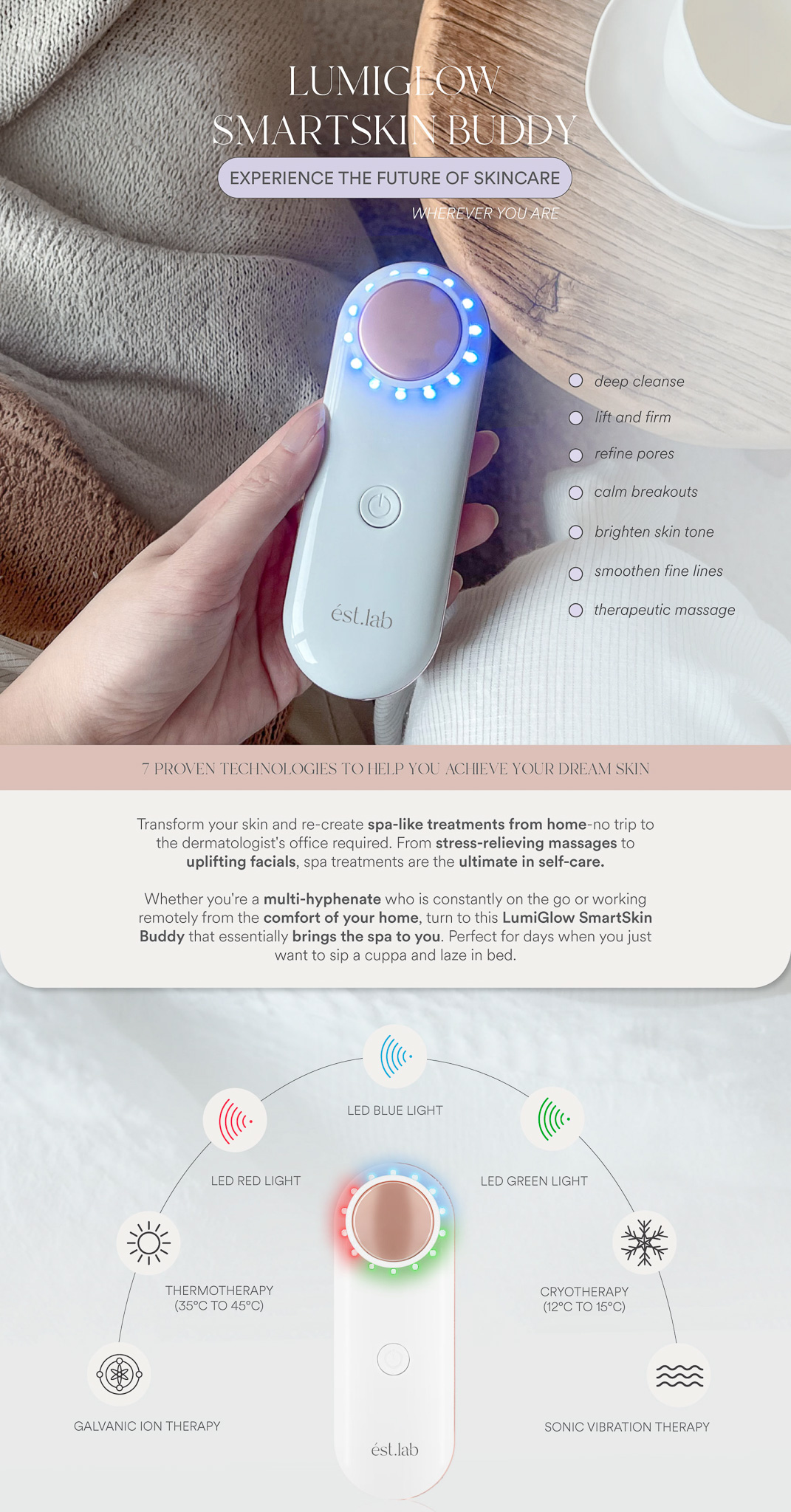 est.lab LumiGlow SmartSkin Buddy | Shopee Singapore