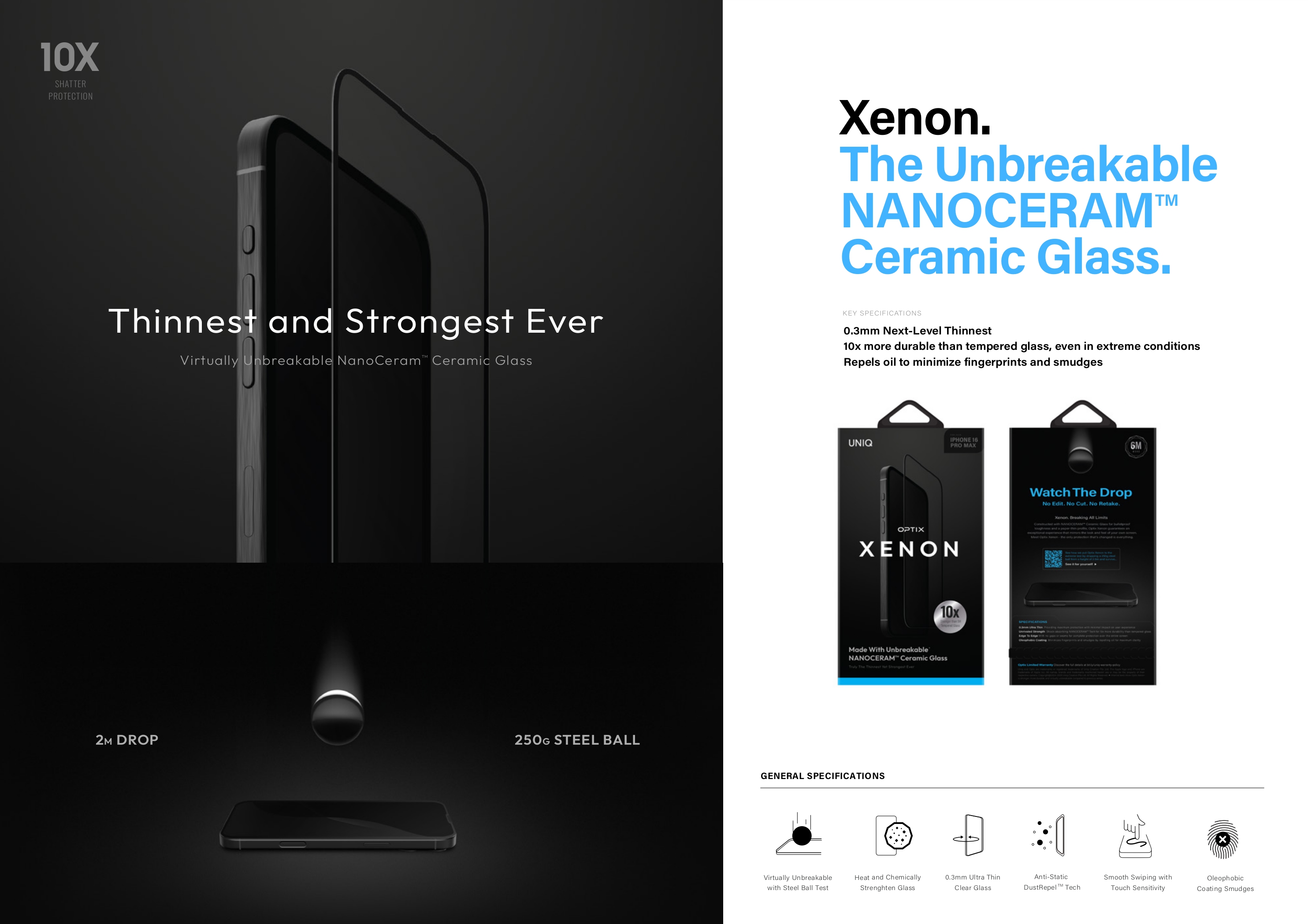 UNIQ Optix Xenon For iPhone 17 Pro Max / iPhone 17 Pro / iPhone 16 Pro ...