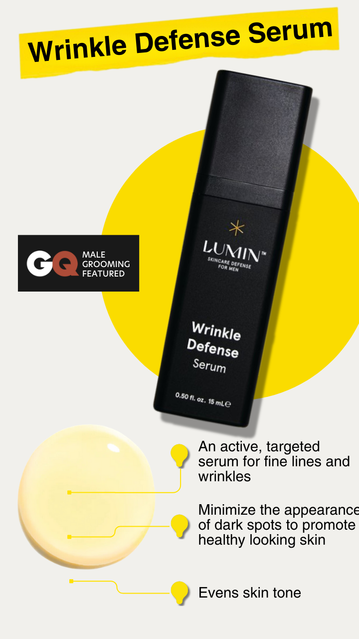 LUMIN | Wrinkle Defense Serum for Men - High-strength Men's Anti-aging ...