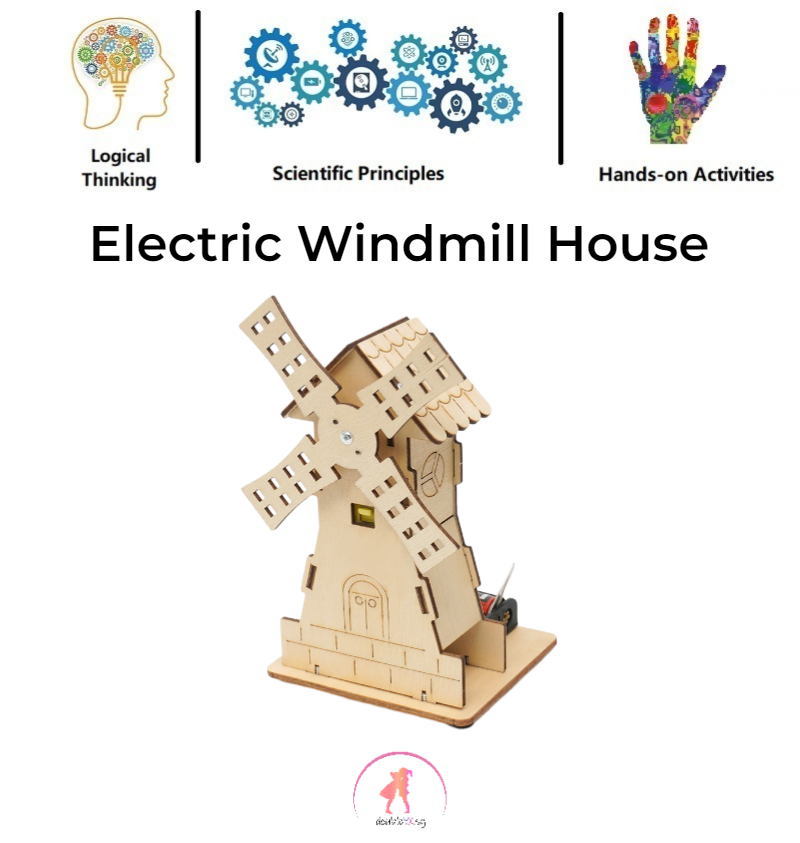 DIY Handmade Science STEM Kit: DIY Electric Windmill House: Educational ...