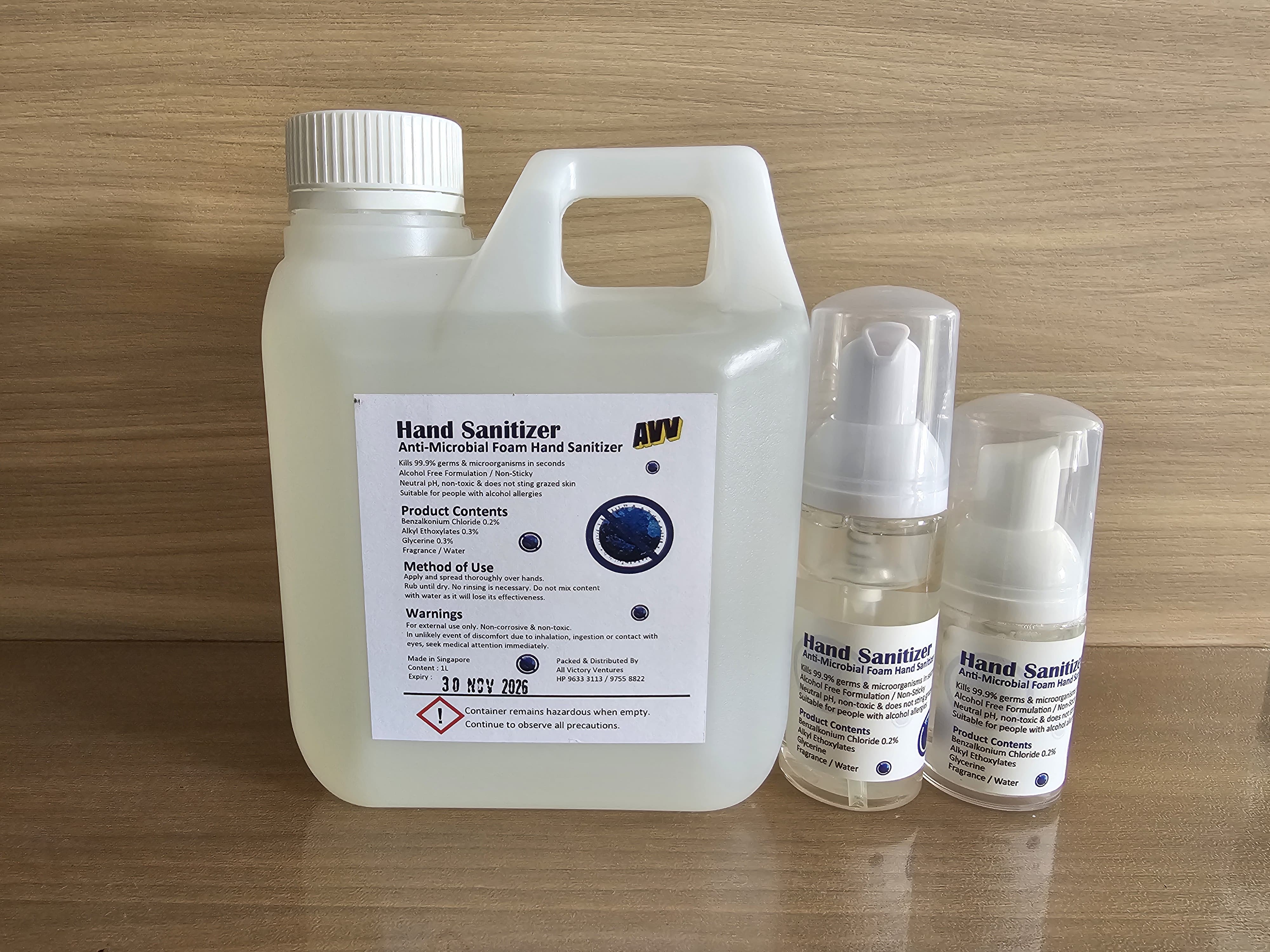 (SG) AVV Child Safe Hand Sanitizer Non Alcohol (Foam Pump) with ...