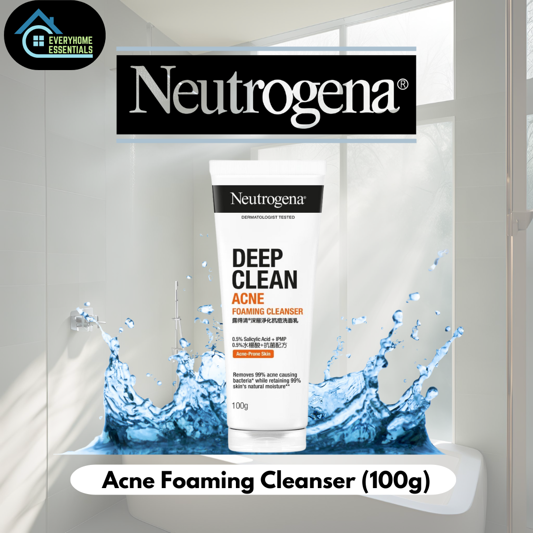 NEUTROGENA Deep Clean Foaming Cleanser / Facial Wash (100g) | Shopee ...