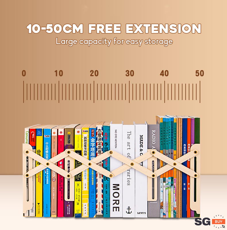 [SG STOCK] Extendable Metal Bookend Book Stand Bookends | Book ...