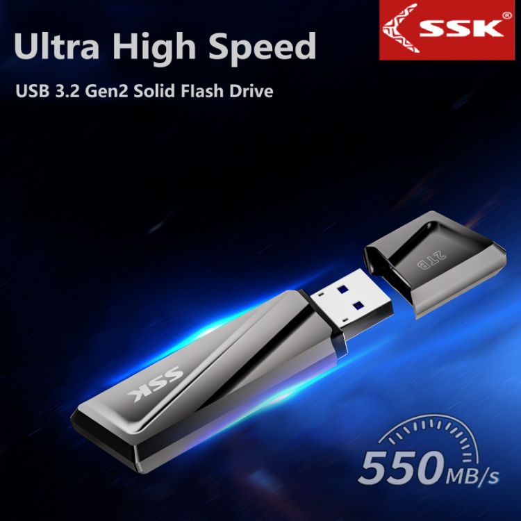 SSK SD300 USB 3.2 Flash Drive 550MB/s USB Pendrive USB3.2 Gen2 Flash ...