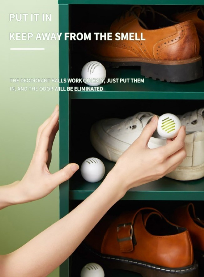 SG Shoe Deodorant Ball Capsule Non-Toxic Sneaker Foot Care Air ...