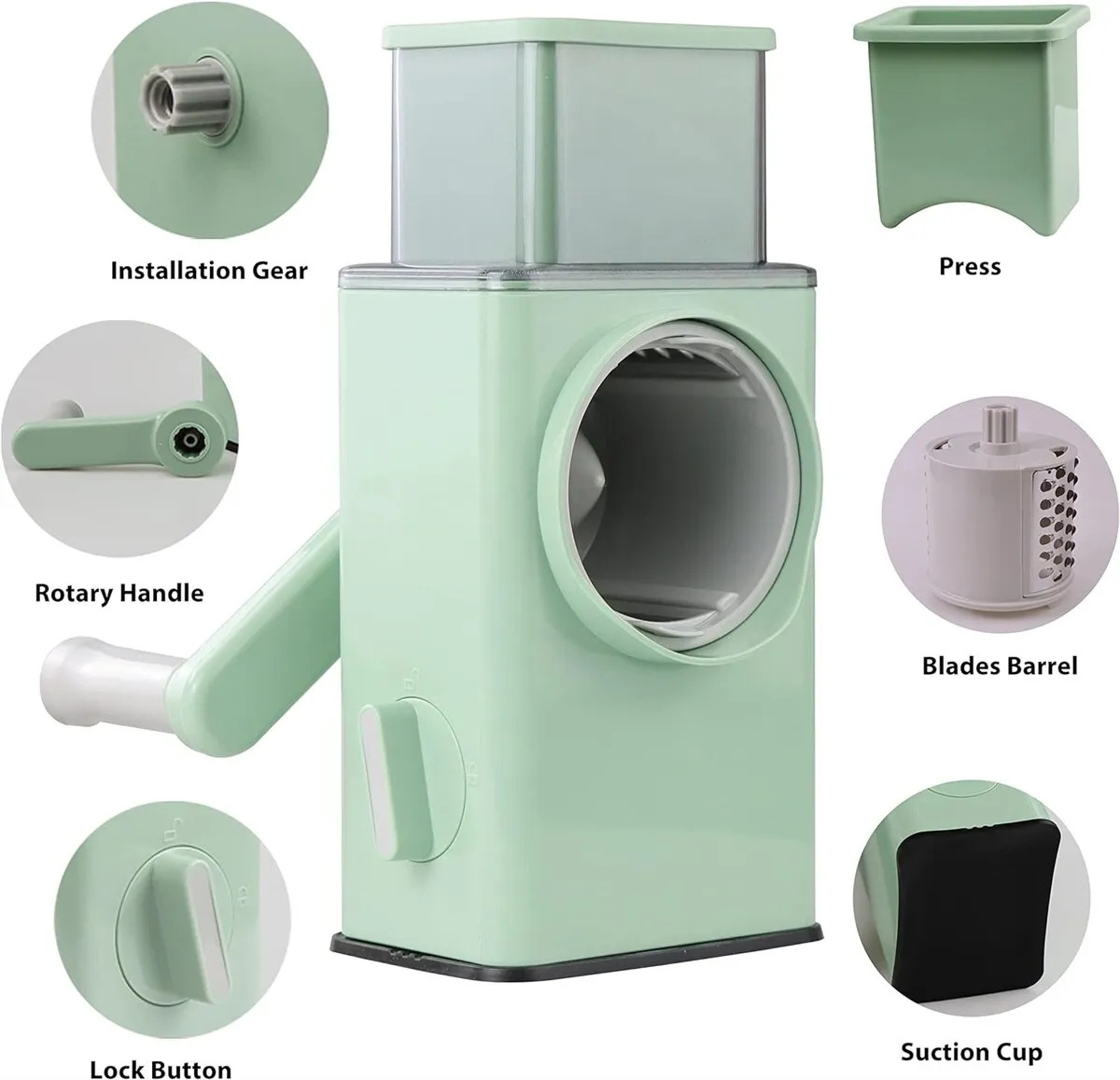 (SG Stock) EmmAmy 3 in 1 Vegetable Slicer Vegetable Cutter Machine ...