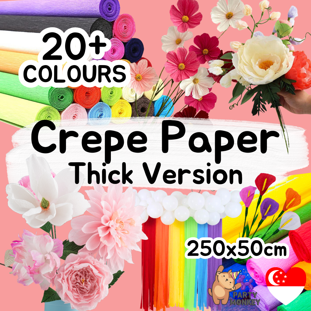 [SG SELLER] Crepe Paper Thick Craft Wrappers Flower Cutting Art Floral ...