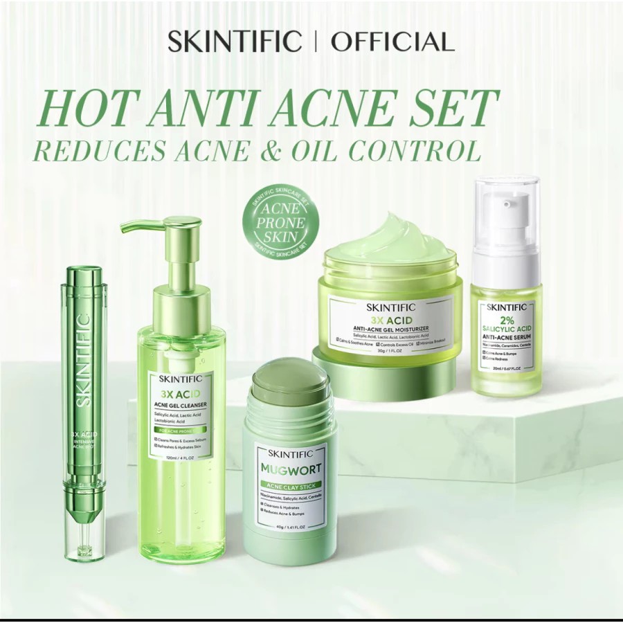 SKINTIFIC 3X Acid Anti-Acne 3PCs/4PCs/5PCs-Acne dark spot treatment ...