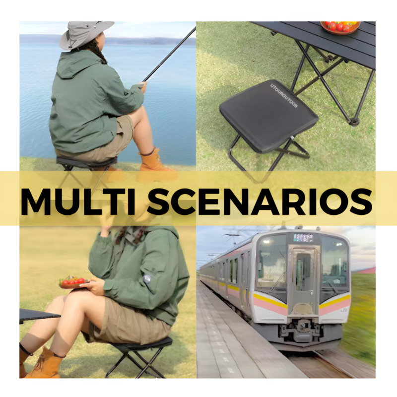 [SG Seller] Outdoor Foldable Stool – Compact Telescopic Handbag Chair ...
