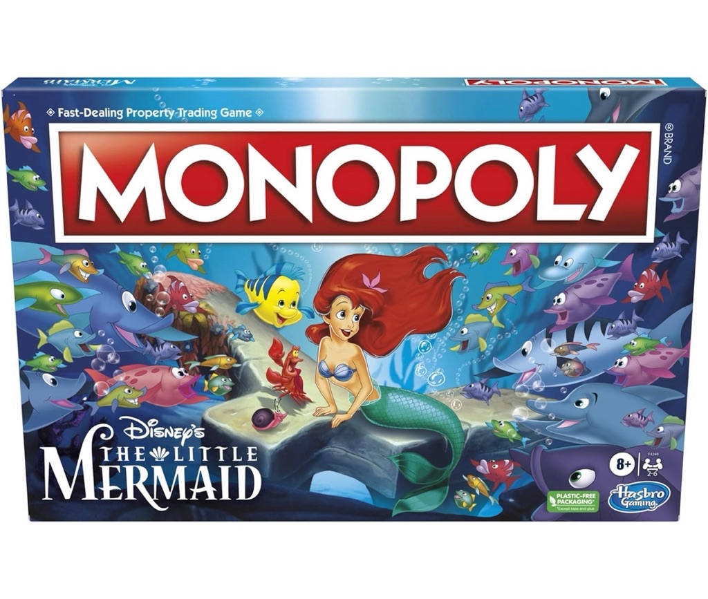 Monopoly: Disney's The Little Mermaid Edition Board Game, Family Game 2 ...