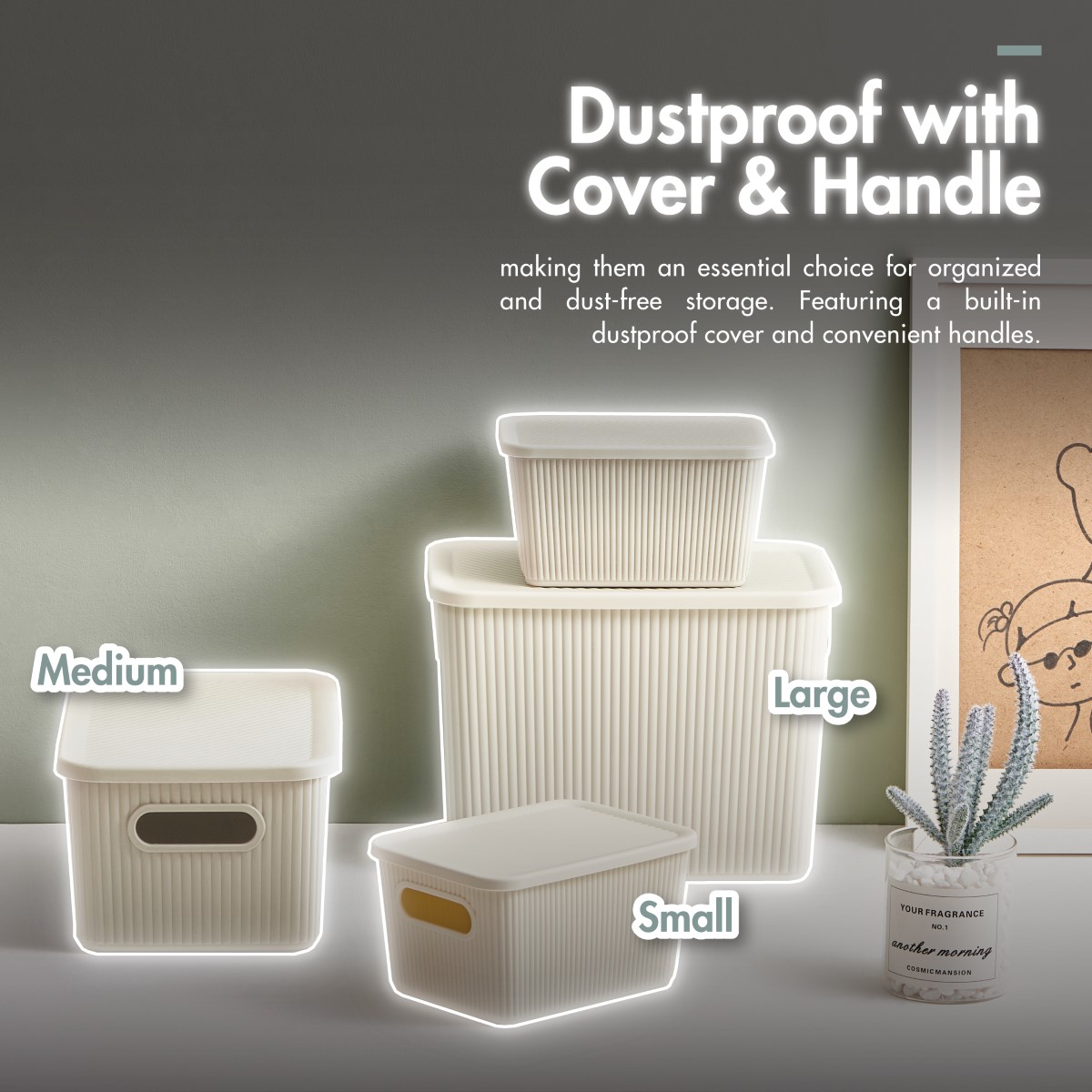 [HOUZE] Linex Storage Box | Small | Medium | Large - Organiser | Space ...
