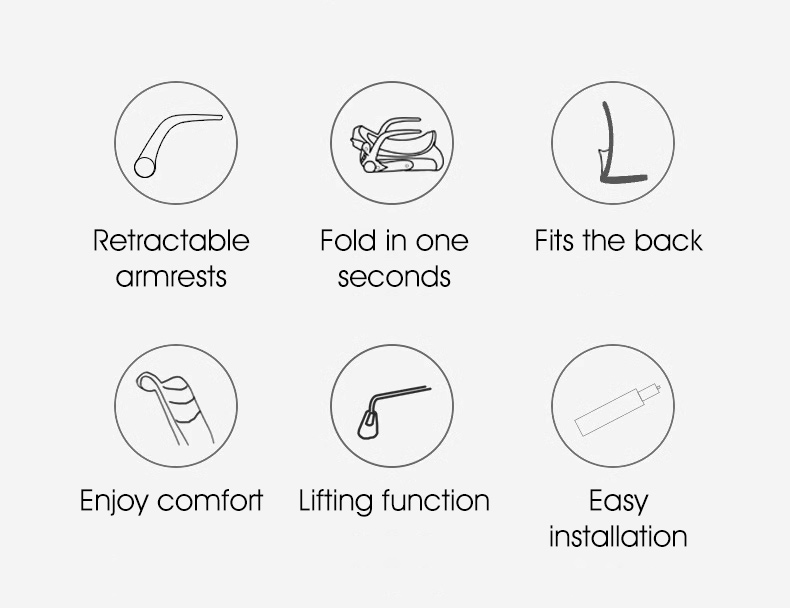 HXR Foldable Chair Portable Mesh Home Office Chair Ergonomic Chair ...