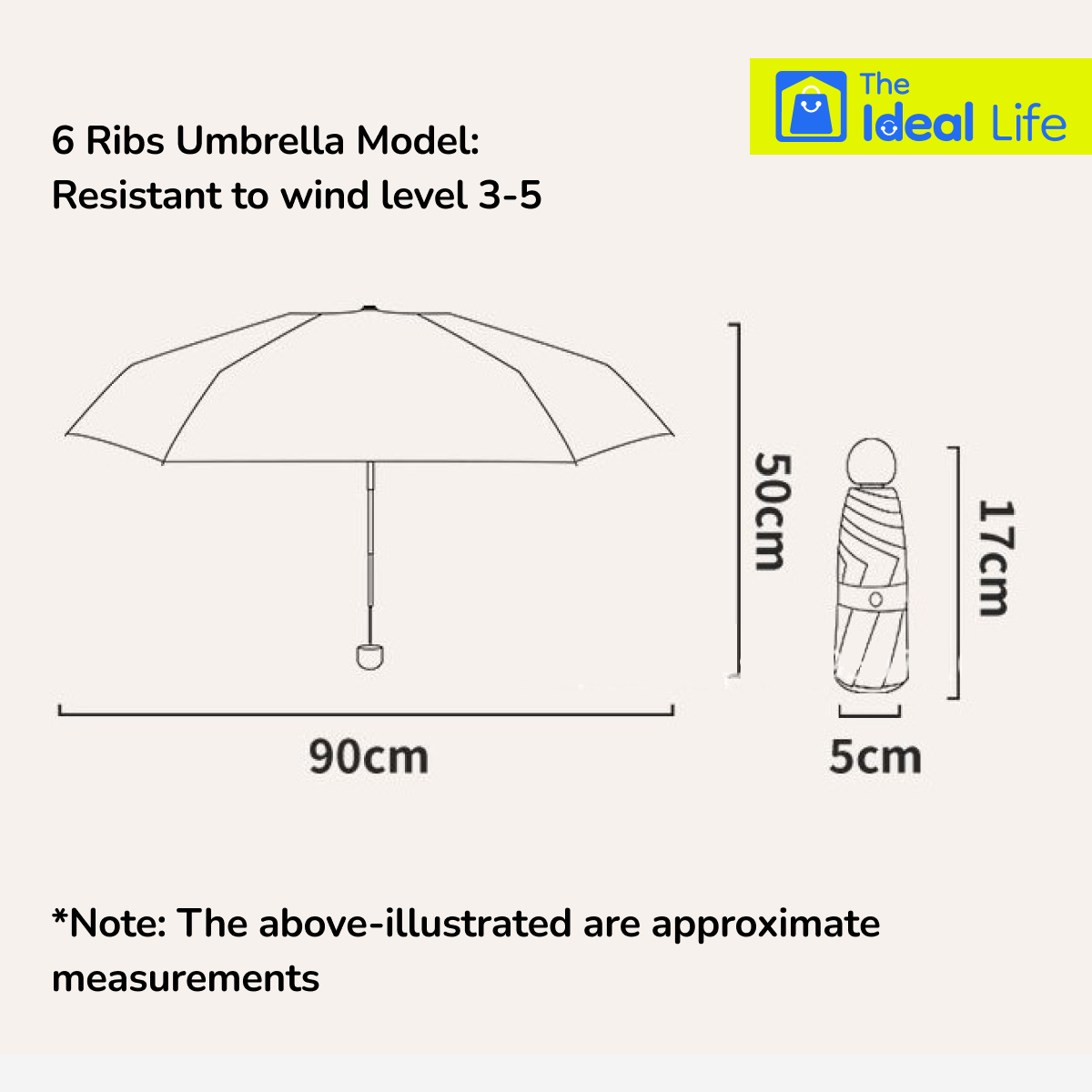 Umbrella UV Protection Manual Black Foldable 8 bones one handed Sun ...
