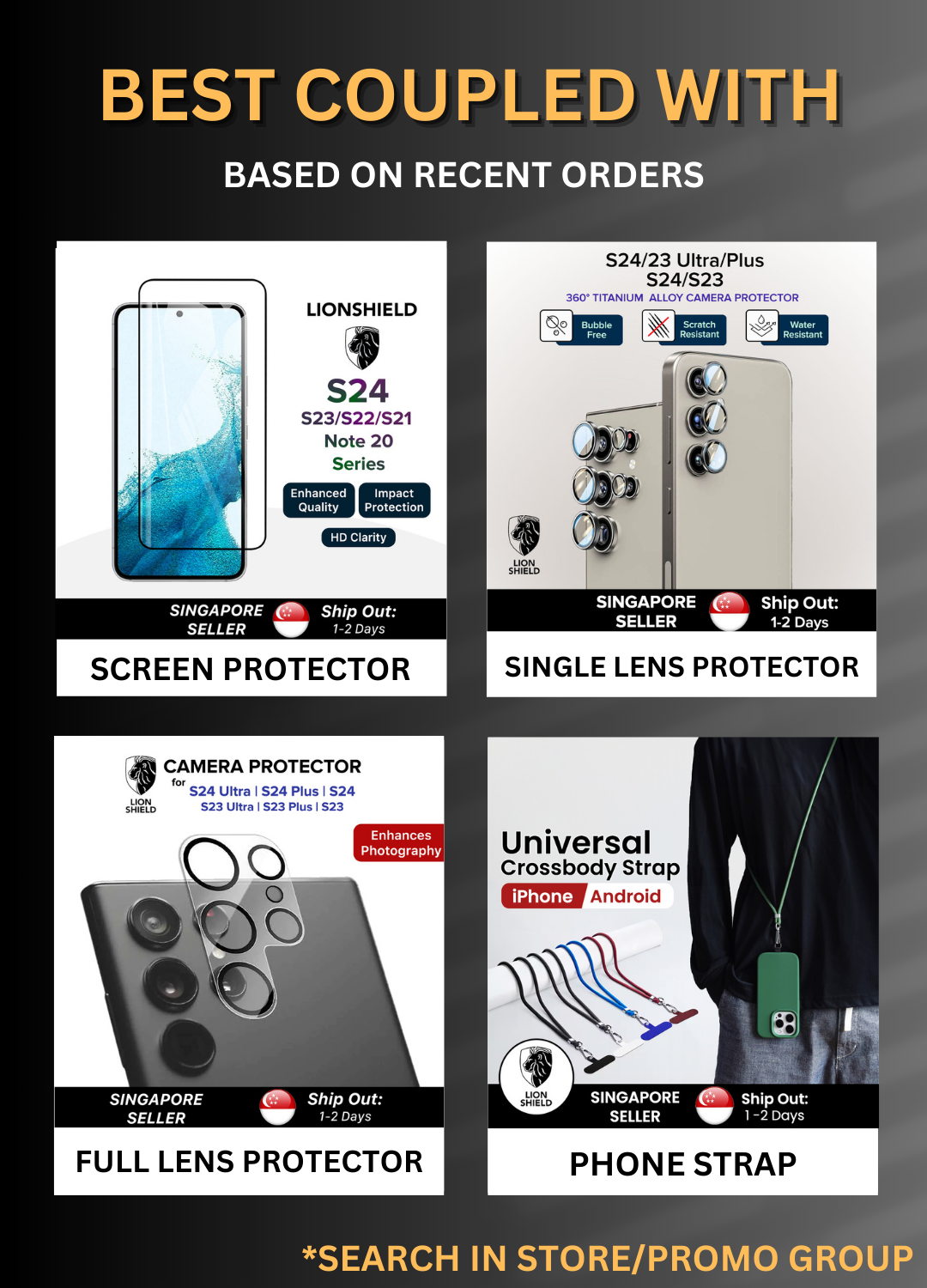 (SG) LionShield Case, Compatible with Samsung S26 Ultra/S26 Plus/S26 ...