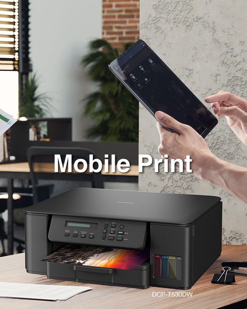 Brother DCP-T530DW Wireless Colour Ink Tank Printer | A4 | 3-in-1 ...