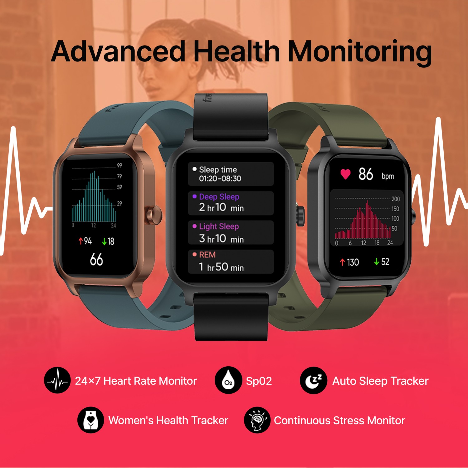Fastrack Revoltt FS1|1.83 Display|BT Calling|Fastcharge|110+ Sports ...