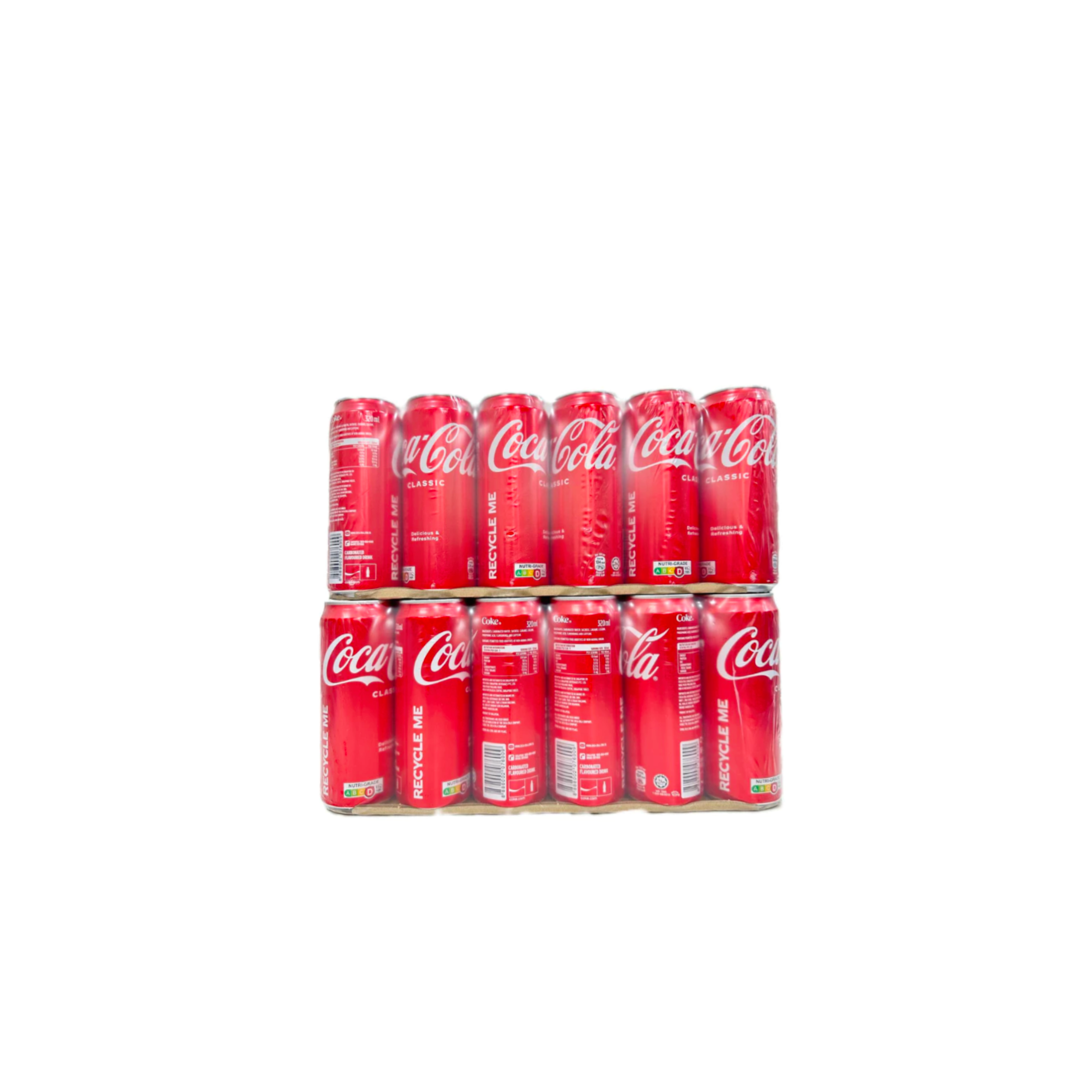 (Bundle of 2) Coke Coca Cola Original Classic Carton (320ml x 24 ...