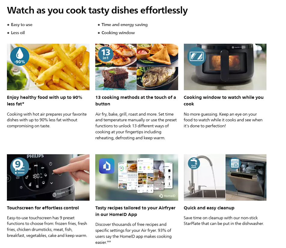 Philips NA231 Airfryer 2000 Series 6.2L (Silver) - NA231/09 RapidAir ...