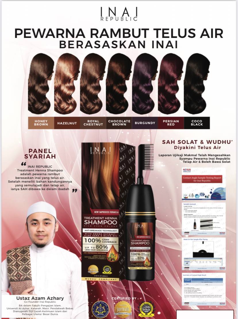 Inai Republic Henna Hair Colour 200ml (Wudhu-Friendly) | Shopee Singapore