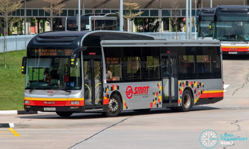 1:110 scale Singapore Man A22 smrt pixel livery single decker bus model ...