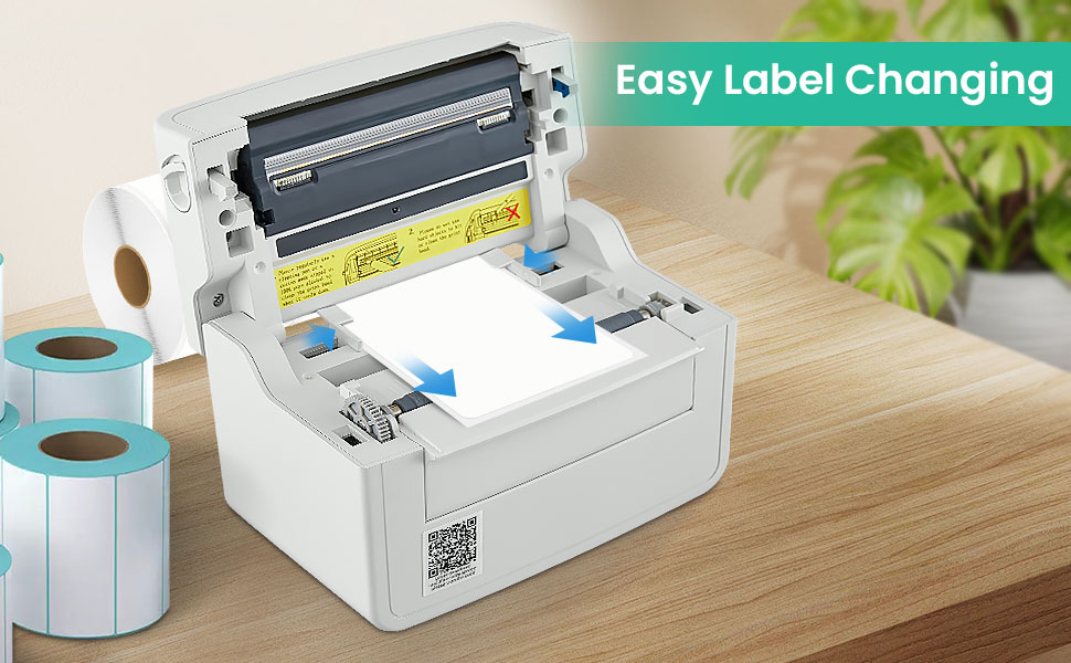Thermal Printer Bluetooth Waybill Barcode Shipping Label Consignment ...