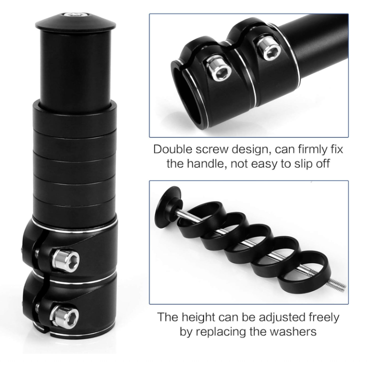 [SG SELLER] Bike Stem Riser Bike Fork Stem Extender Bicycle Handlebar ...
