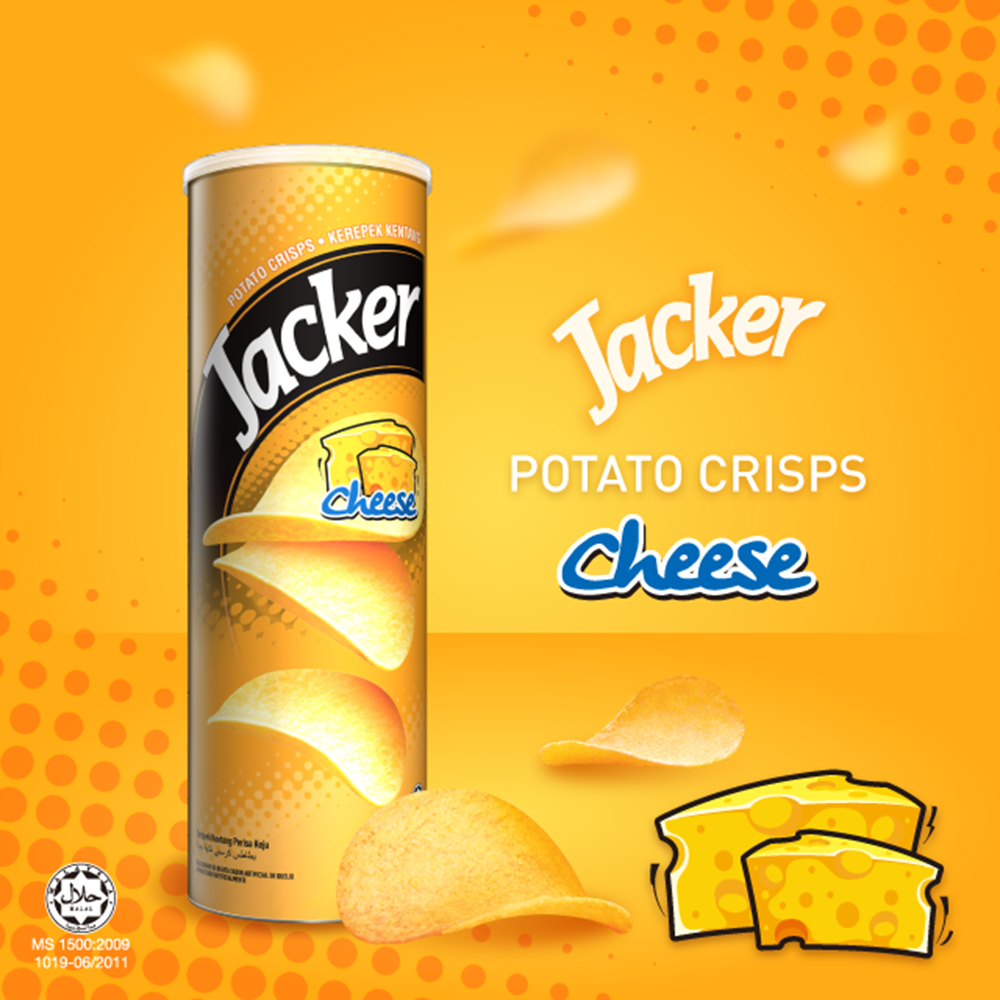 Jacker Potato Chips Potato Crisps BBQ Cheese Honey Butter Original Seaweed Sour Cream Onion ...