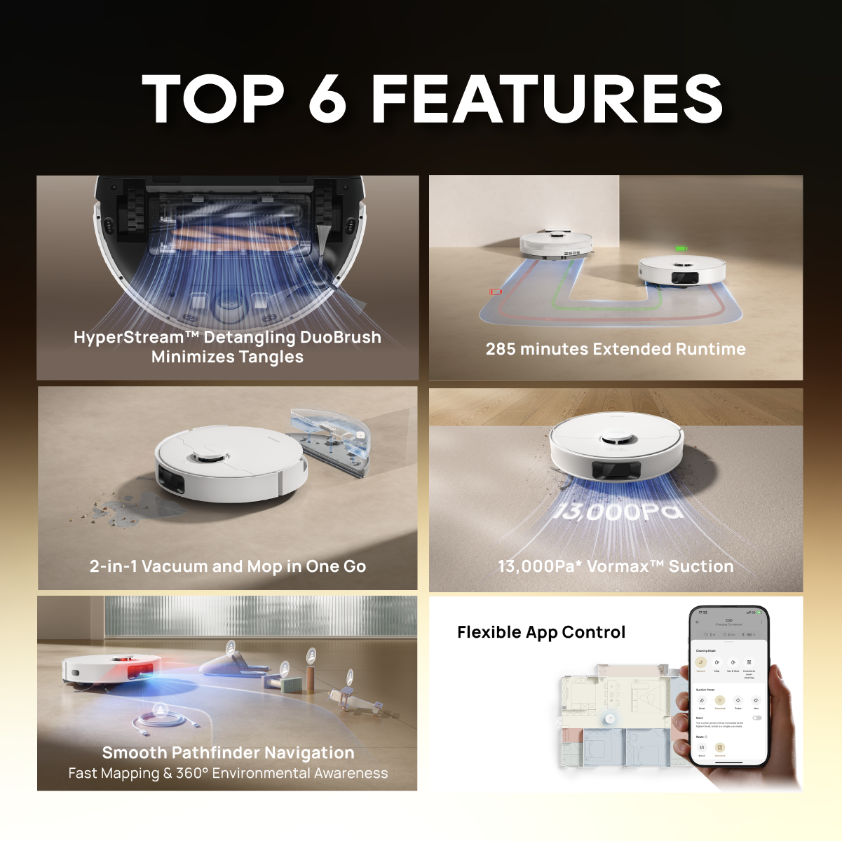 【NEW】Dreame D20 / D9 Max Gen 2 Robot Vacuum and Mop | 13,000Pa Vormax ...