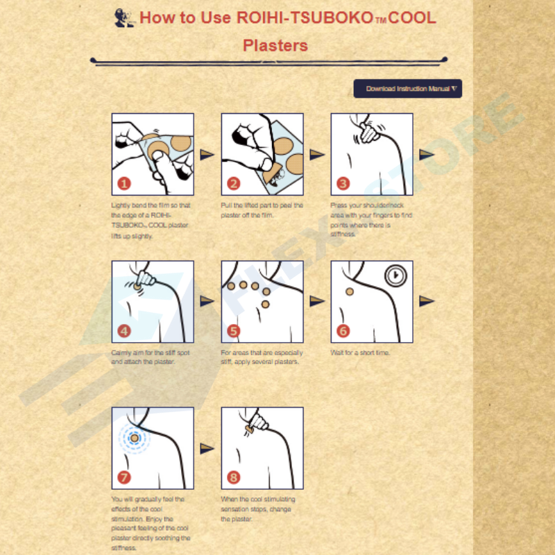 NICHIBAN Roihi Tsuboko Pain Relief Patches - Import from Japan HOT ...