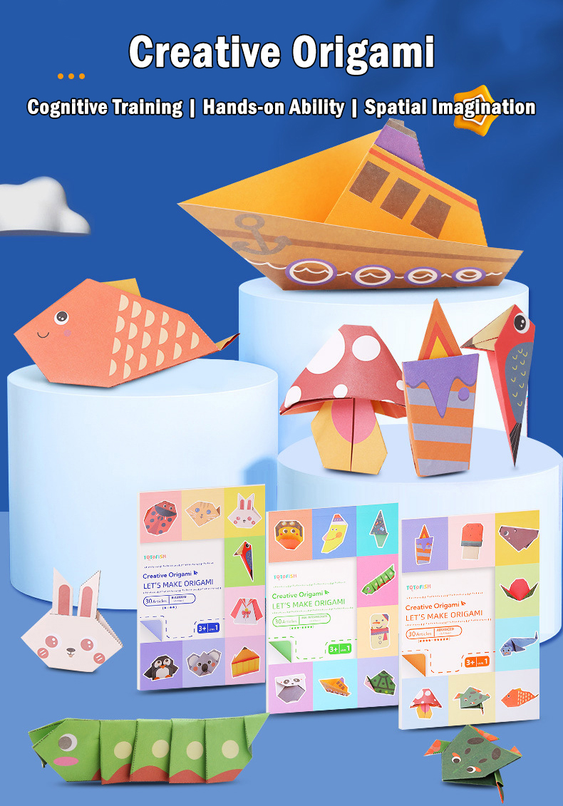 3D Origami Set | 30pcs Folding Paper Game | Creative Craft | DIY ...