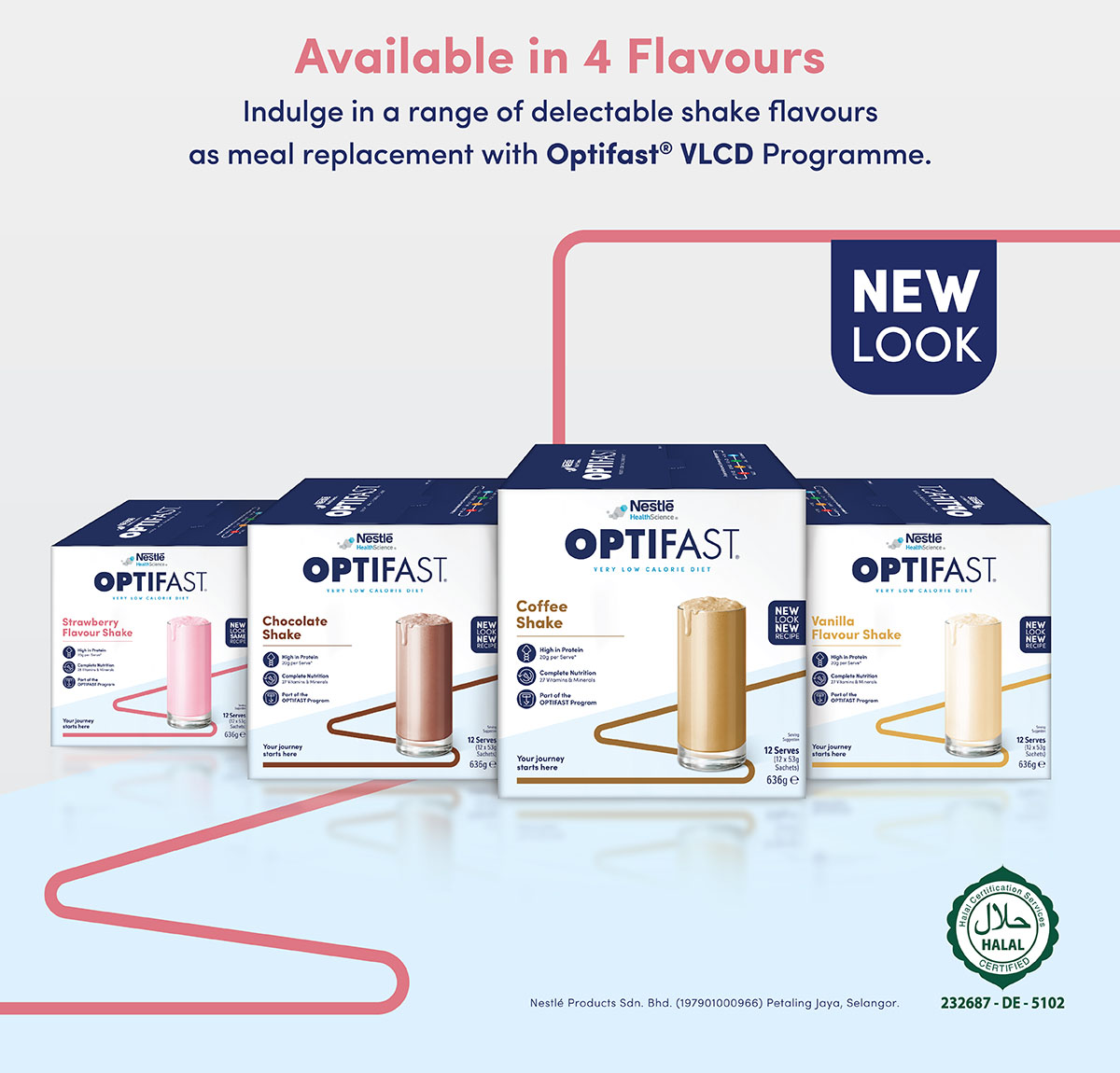 [Bundle] Nestle Optifast Very Low Calorie Diet Milk Shake Strawberry ...