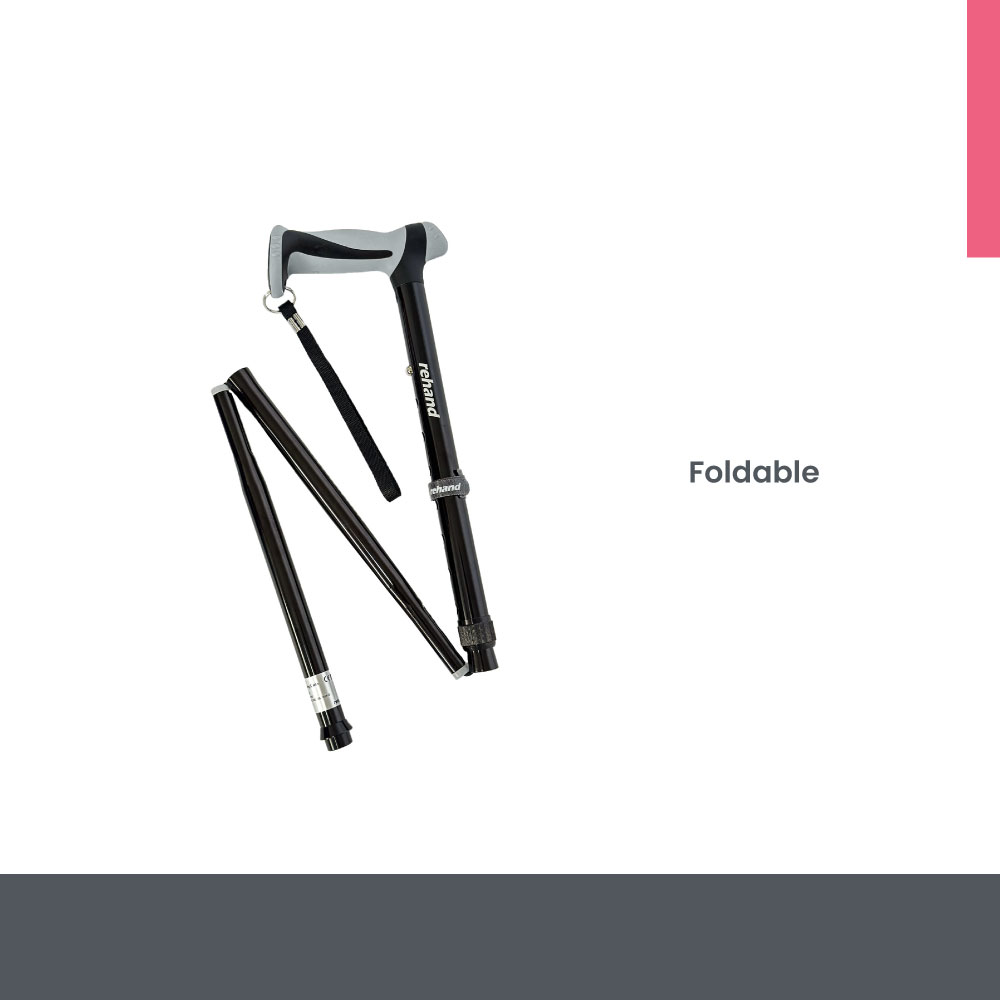 Bion Rehand Brand Quad Cane RH100757 | Foldable Walking Cane ...