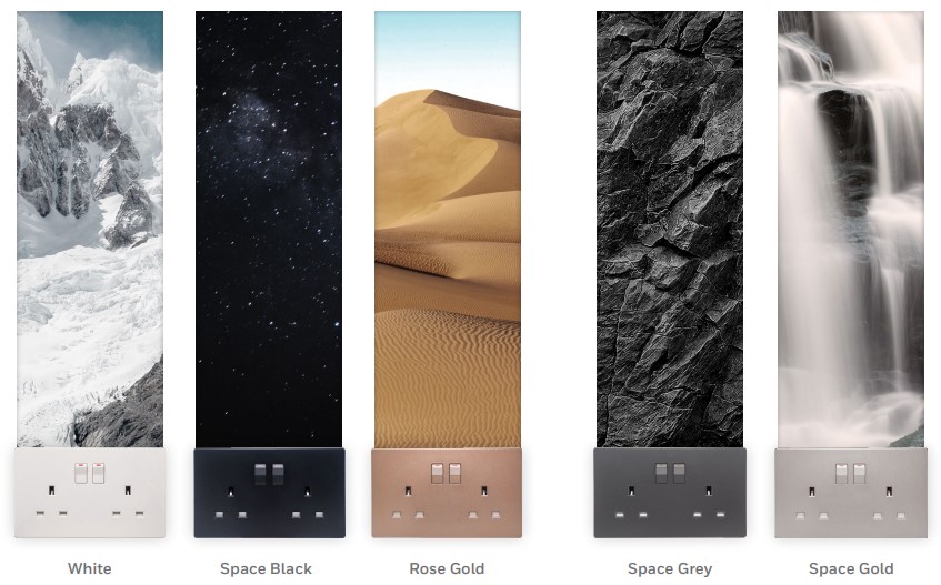 MK Aria Switch Socket Black White Grey Rose Gold TML for HDB BTO Condo ...