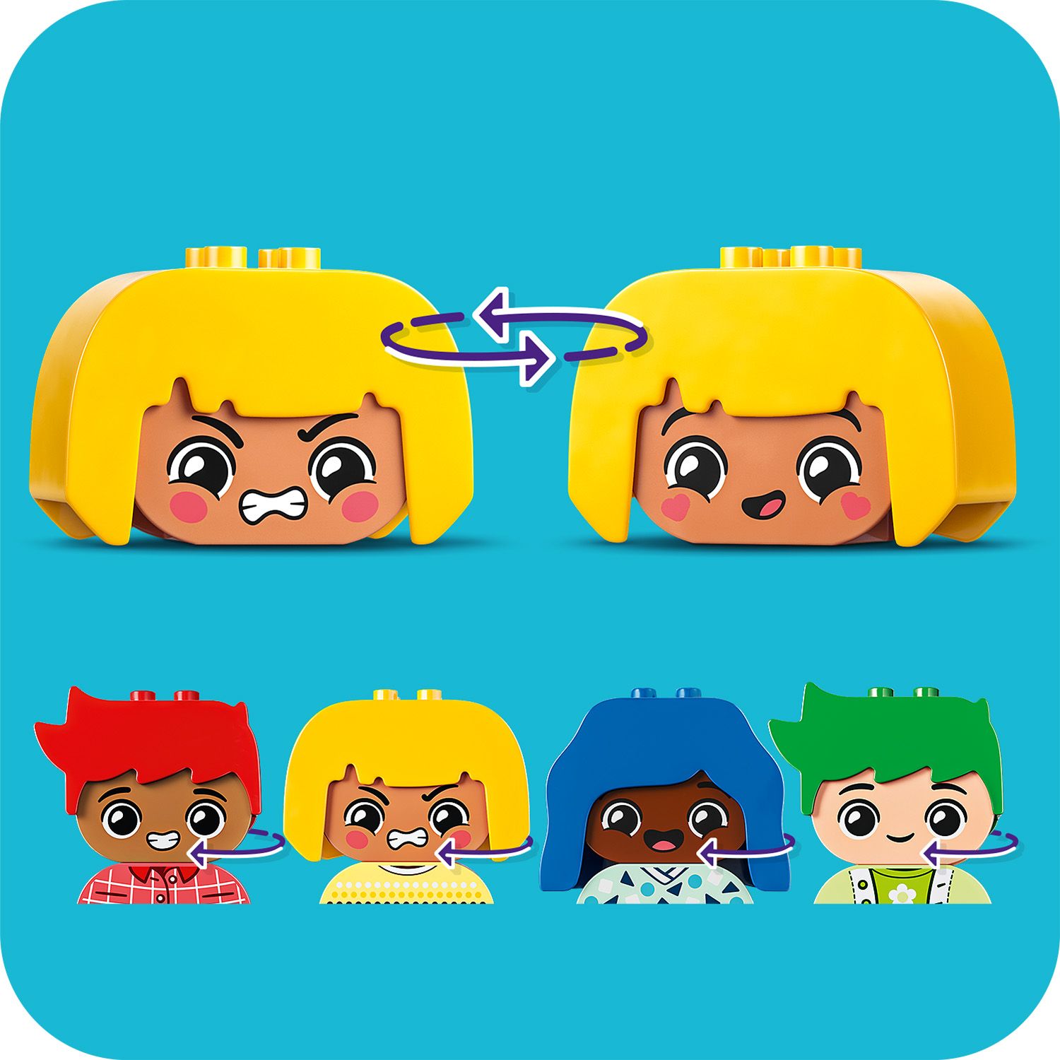LEGO DUPLO My First 10415 Big Feelings & Emotions Building Set Toys (23 ...