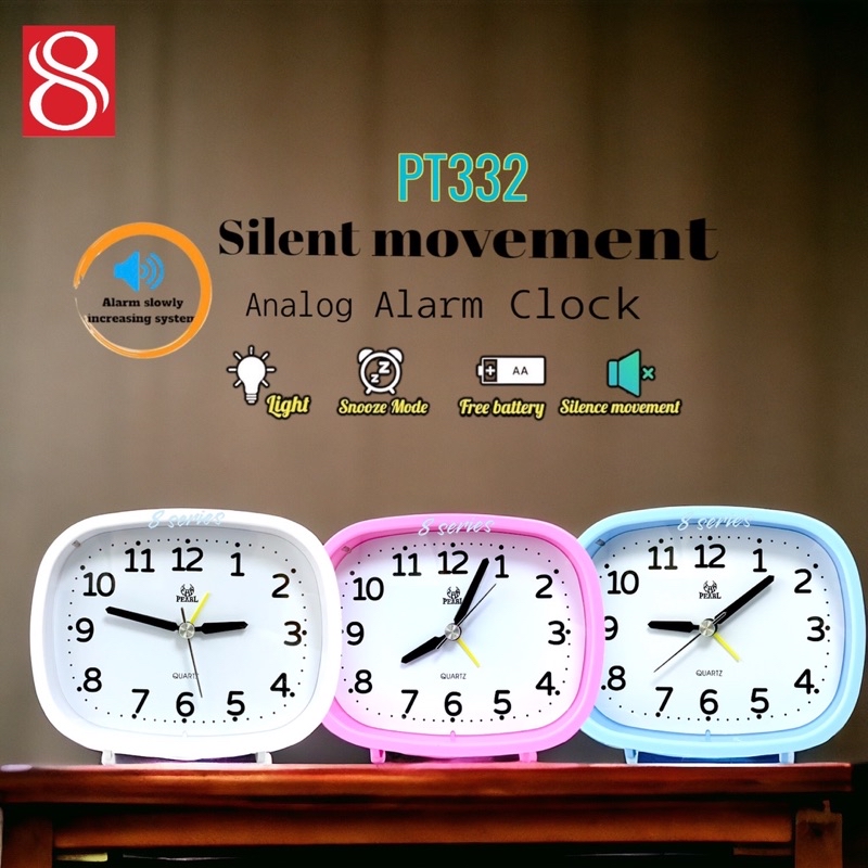 (SG SELLER) Quartz silence movement with light and snooze function ...
