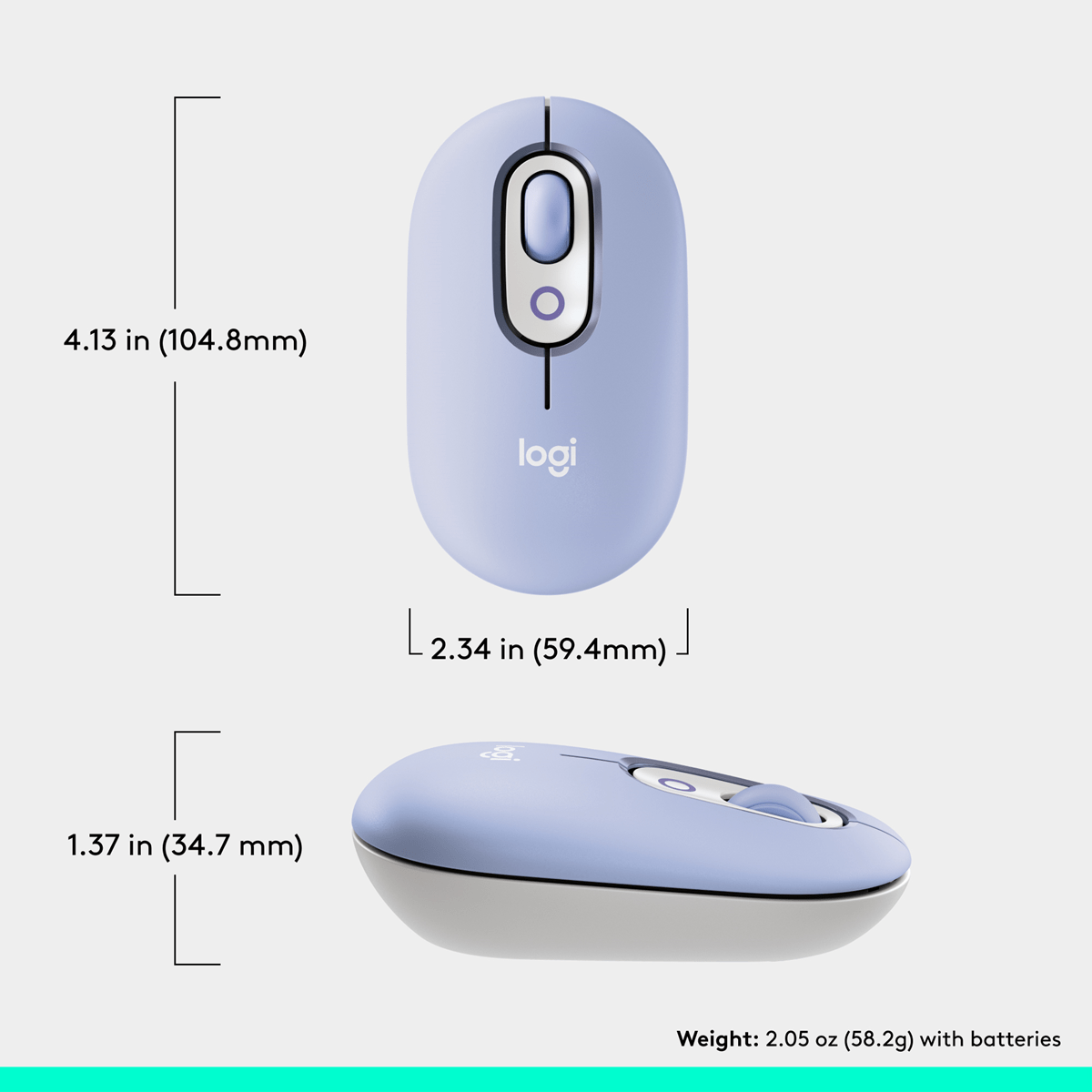 Logitech POP Wireless Bluetooth Mouse With Emoji, Connect up to 3 ...