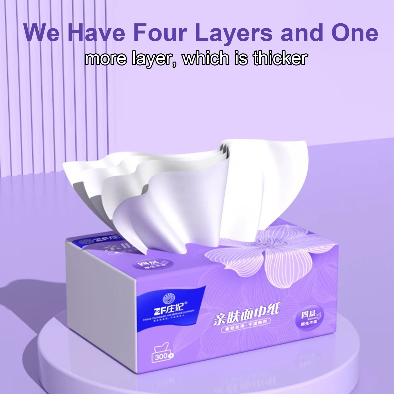 30Packs Tissue Paper 4 Ply / Thickened Soft Facial Tissue Packet ...