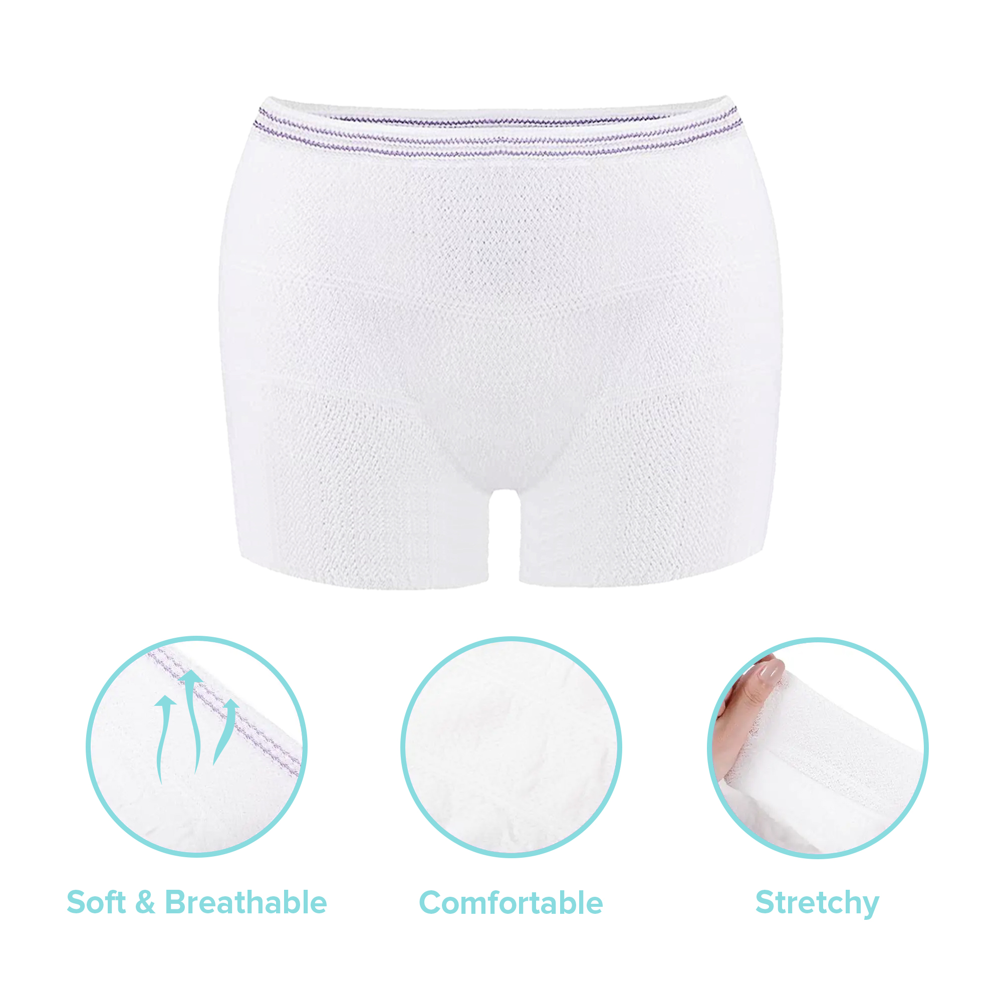 Cubble Disposable Postpartum Maternity Mesh Underwear/panties (5pcs ...