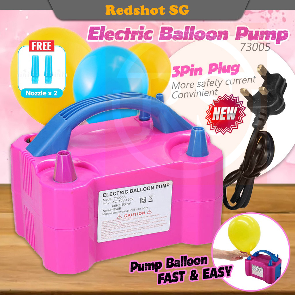 Electric Balloon Inflator Air Pump Blower Double Hole Inflatable ...