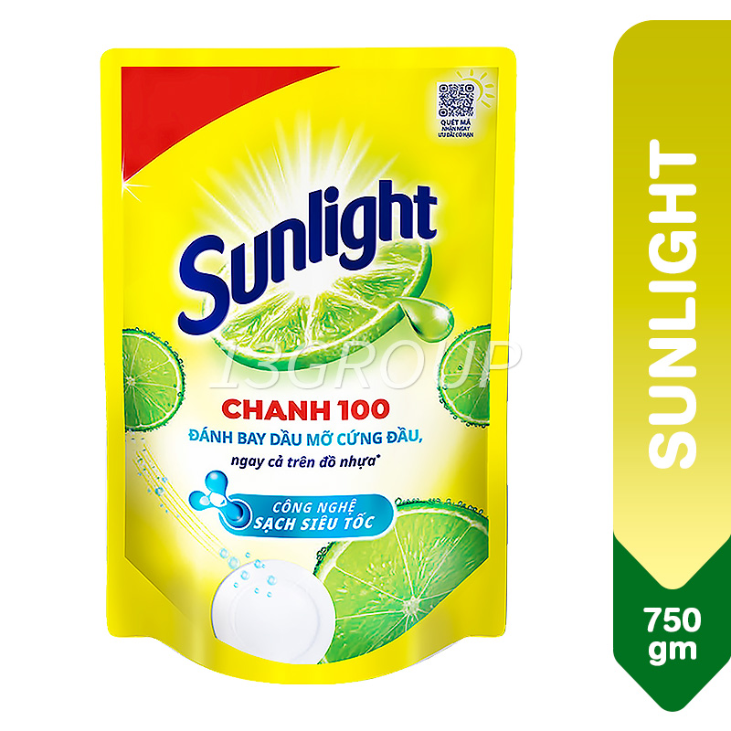 Sunlight Lemon Dishwashing Liquid Refill (Vietnam), 750g | Shopee Singapore