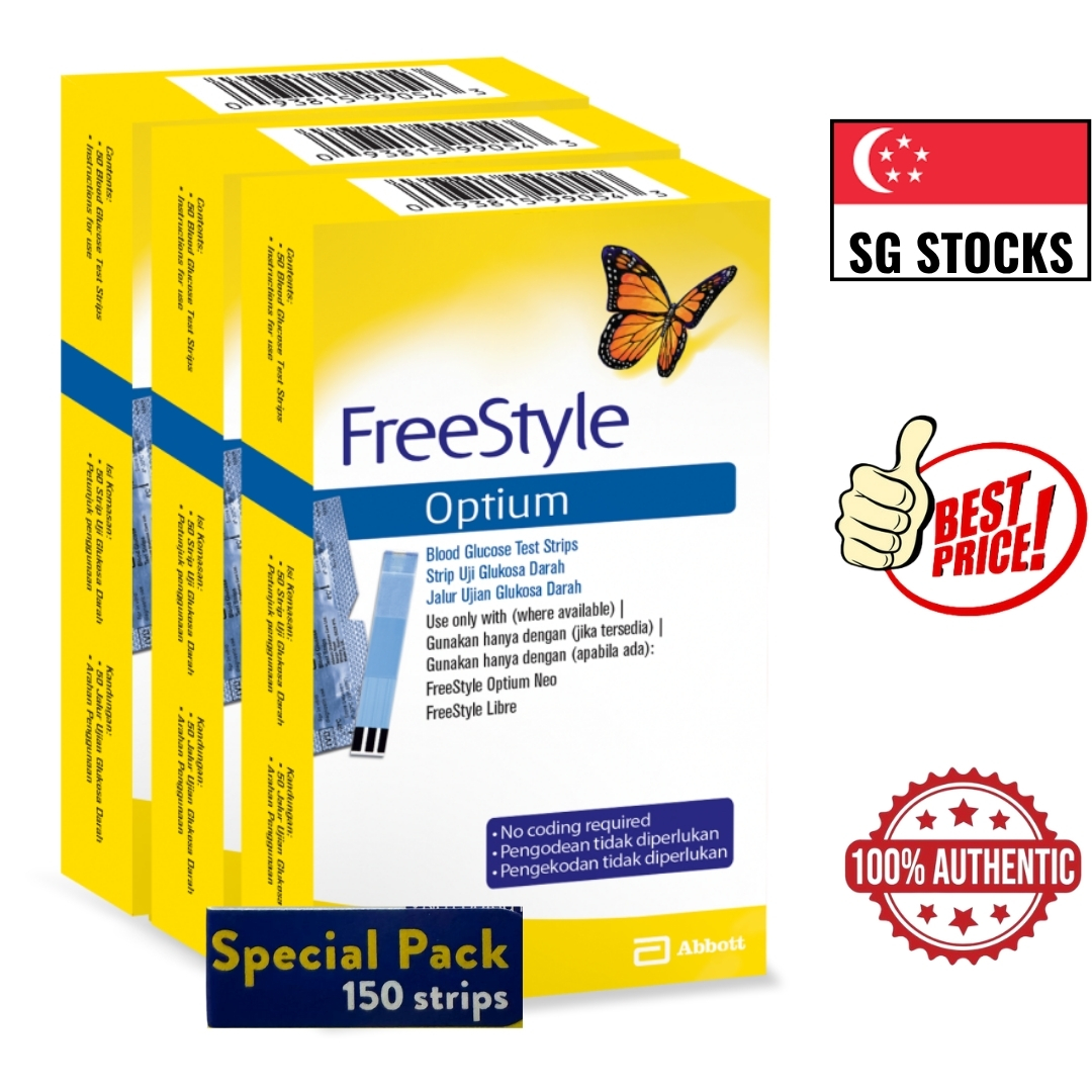 Freestyle Optium Neo 150s Glucose Test Strip Lancet Blood Sugar Meter ...